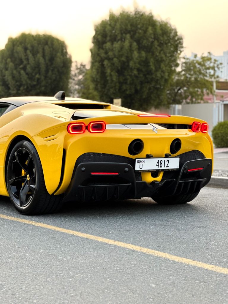 Ferrari SF90 STRADALE 2023 yellow - Big Boss Luxury Car Rental